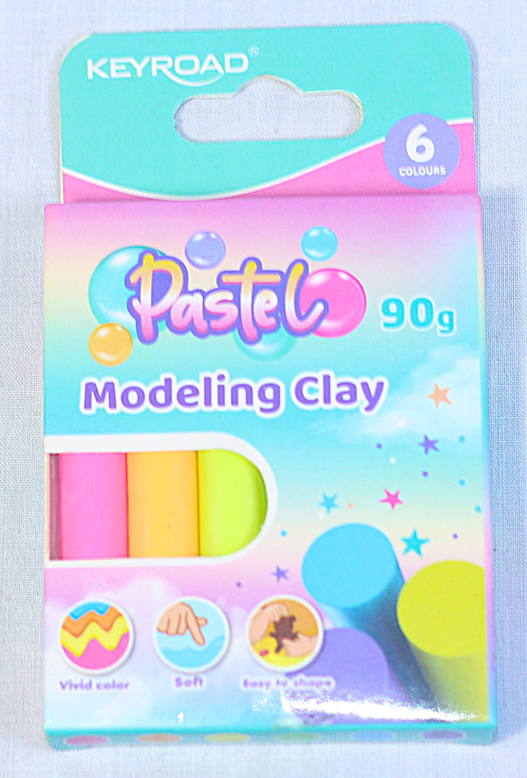 Plastilina tonos pastel de 90g (15g x 6 colores). Caja 6 und – PaperPlus