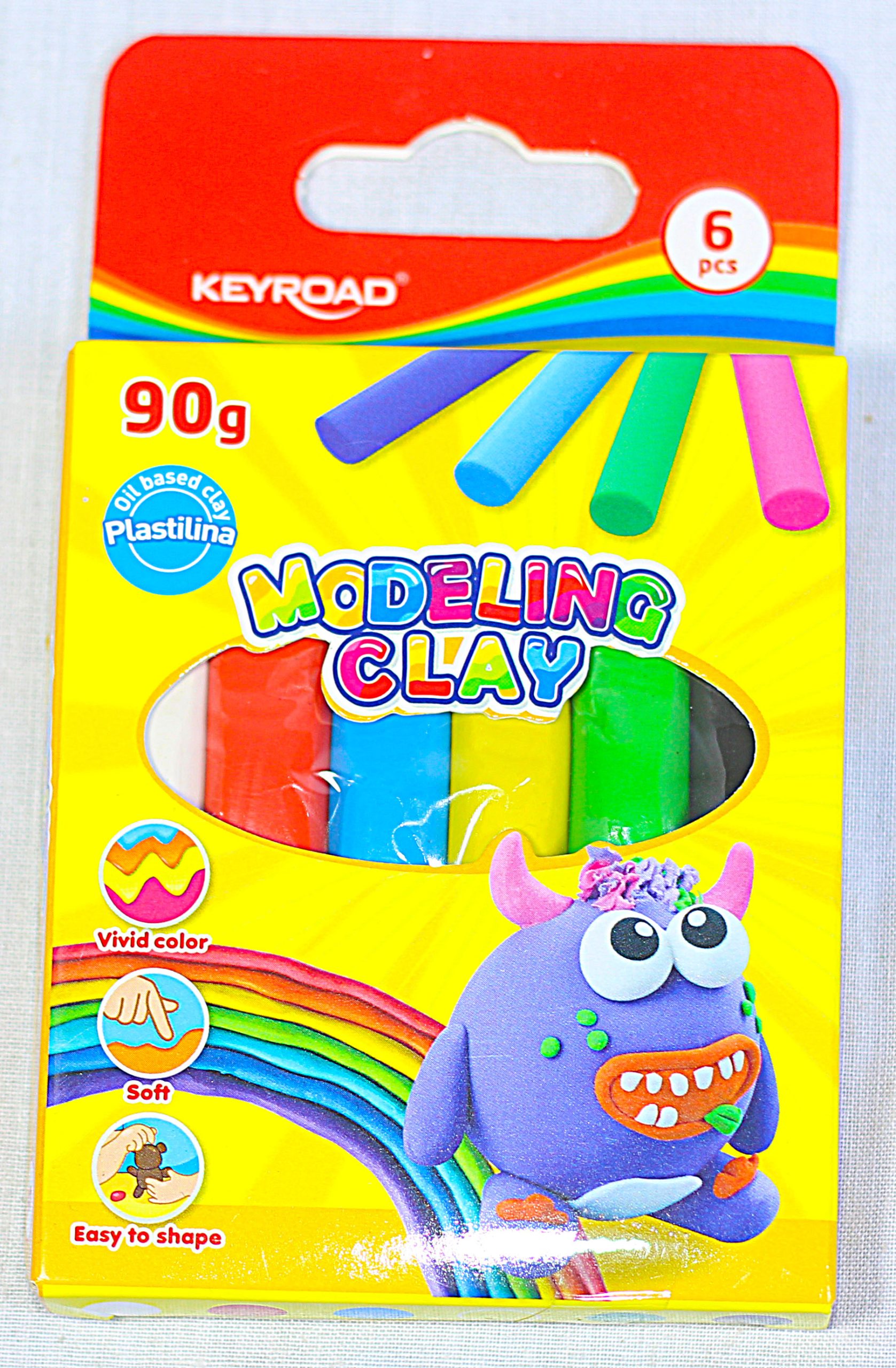 Plastilina de 90g (15g x 6 colores). Caja 6 und – PaperPlus